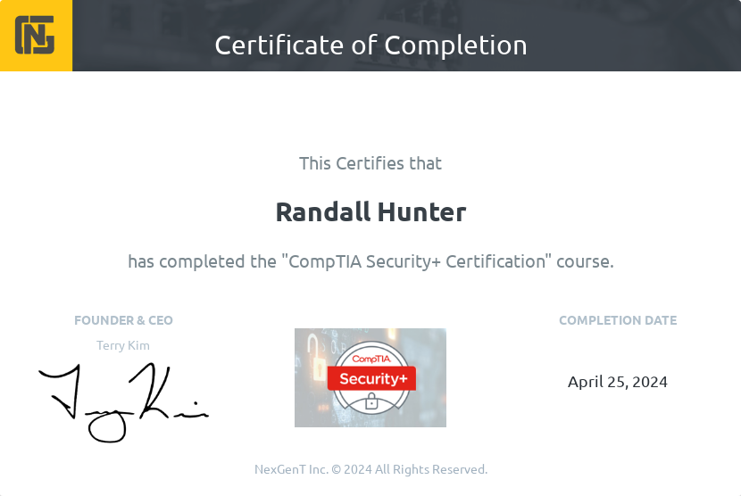 Randall Hunter - Network Engineer II | CCNA | Security+ | Providing ...